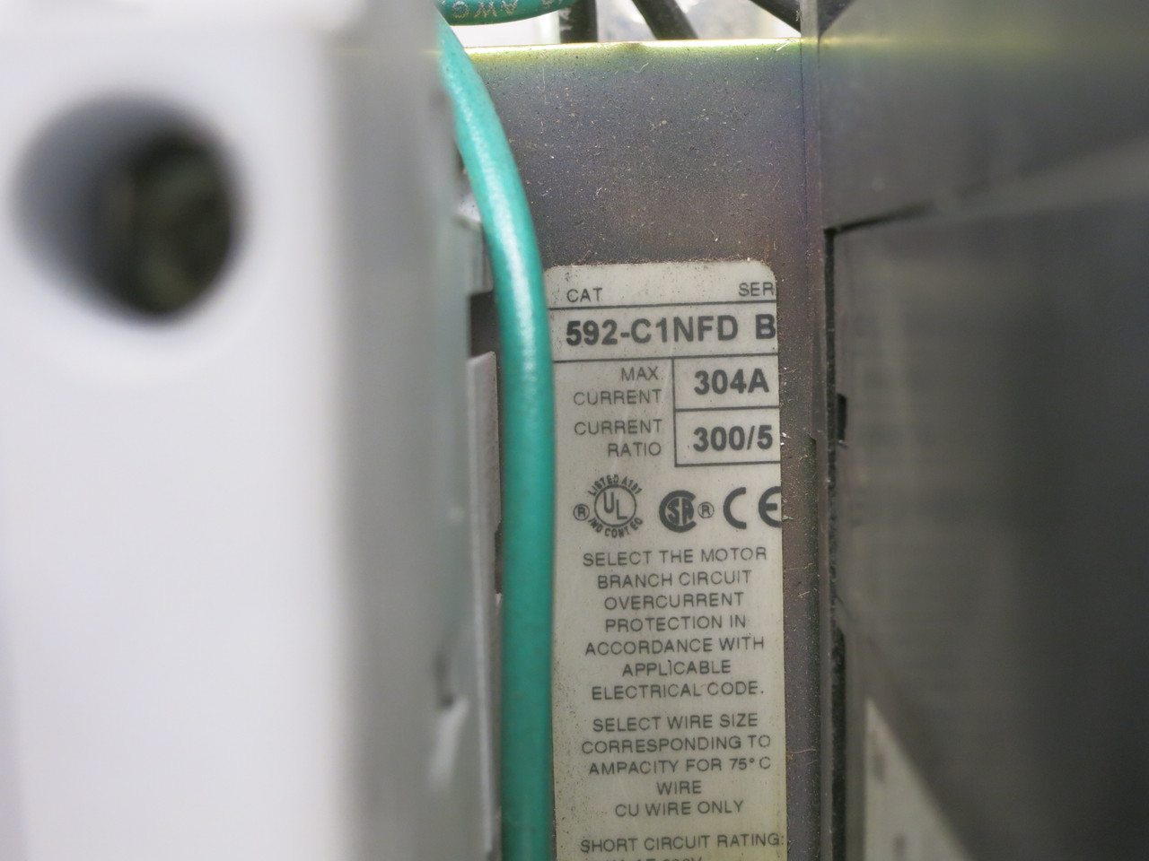 Allen Bradley 592-C1NFD SMP-3 Solid State Overload Relay 193-NX15 70-304A Size 5 (DW7663-1 ...